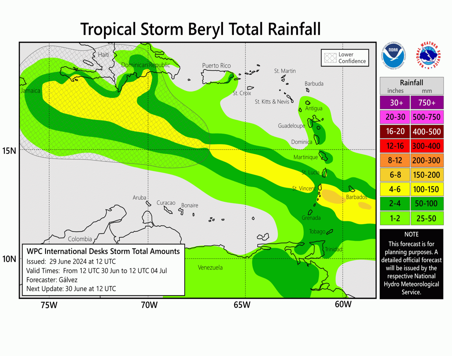 Hurricane watch issued as Tropical Storm Beryl intensifies in the ...