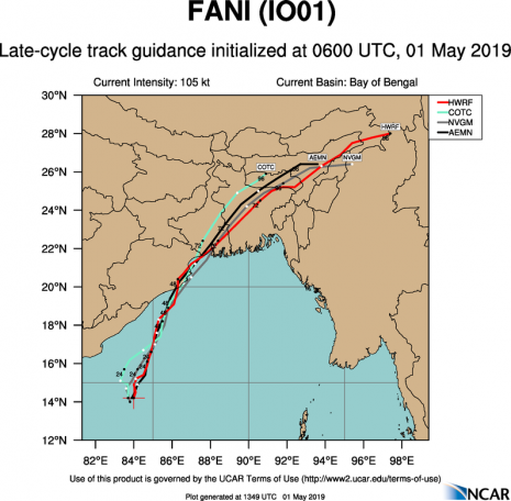 Cyclone Fani approaches India - Force Thirteen