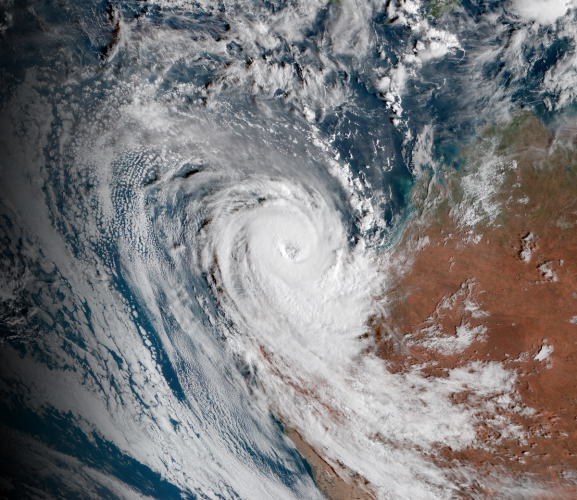 Cyclone Damien Strengthening on Approach to the Pilbara Coast - Force ...